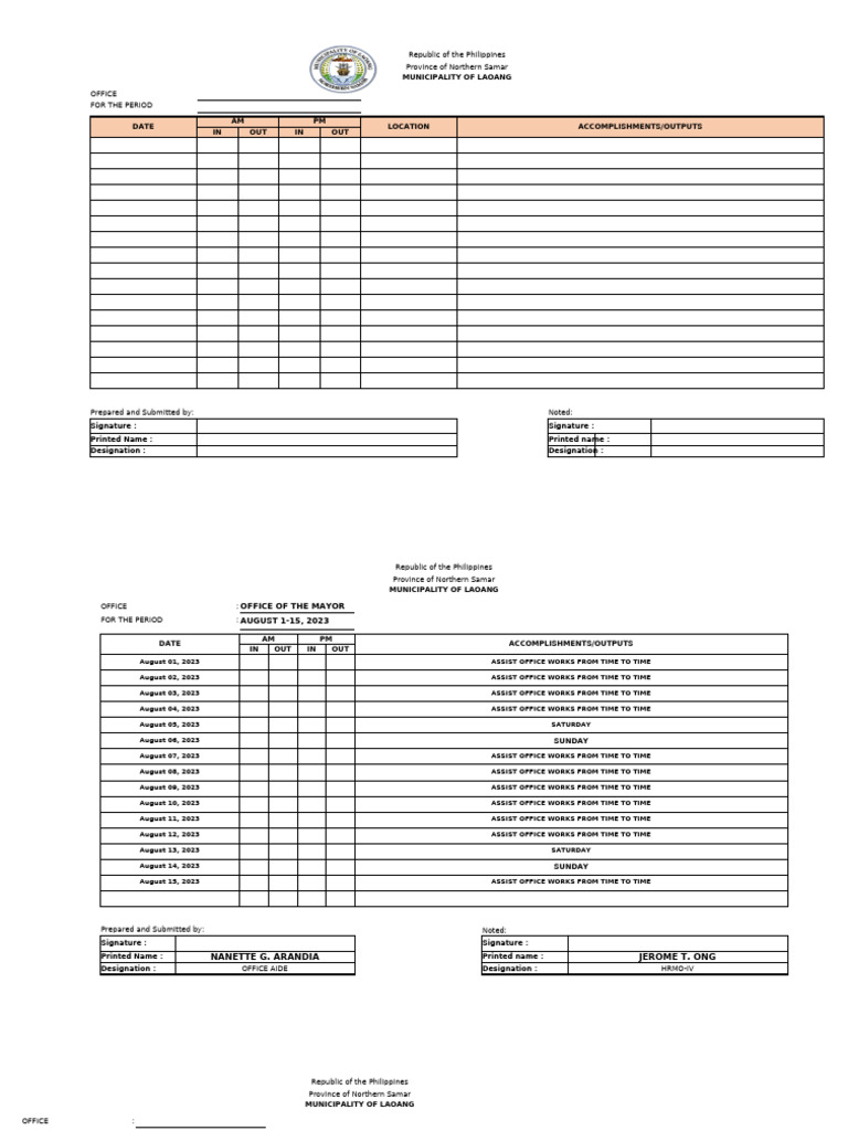Accomplishment Report For LSA 2024 | PDF