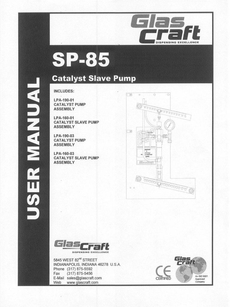 SP-85 Catalyst Slave Pump User Manual Rev. 05.02 | PDF