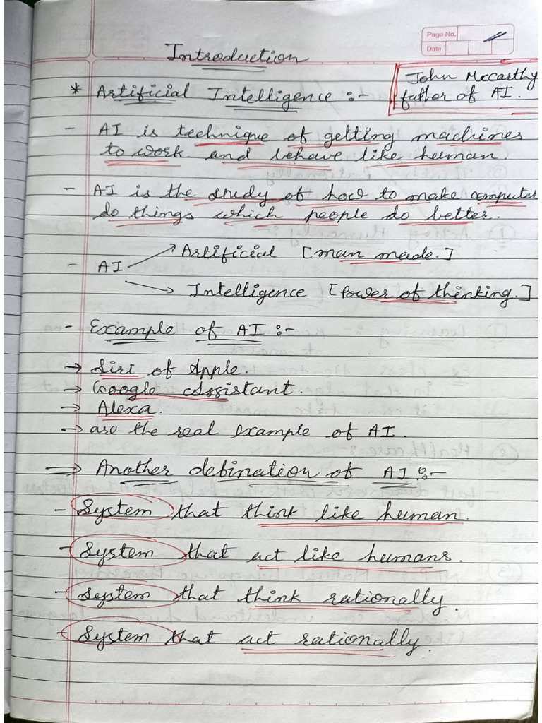 AI Trupti Mam Notes | PDF