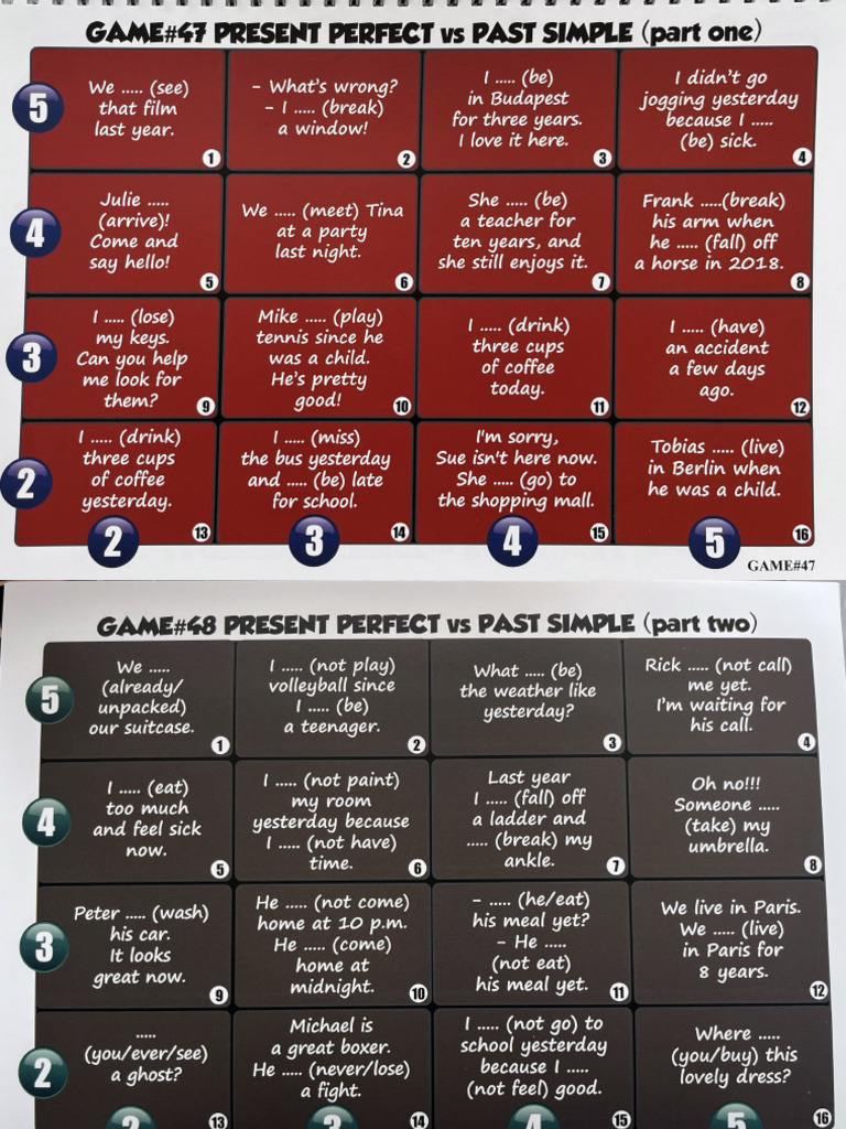 Fun Grammar Board Games A2-B1 | PDF