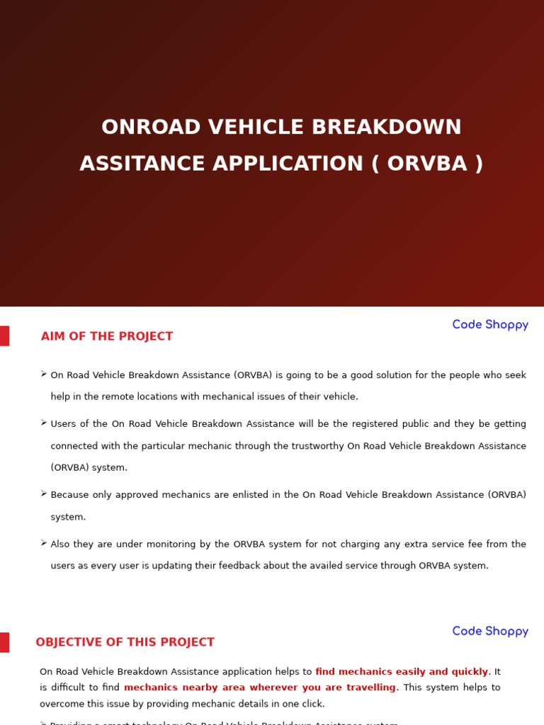 breakdown assistance | PDF