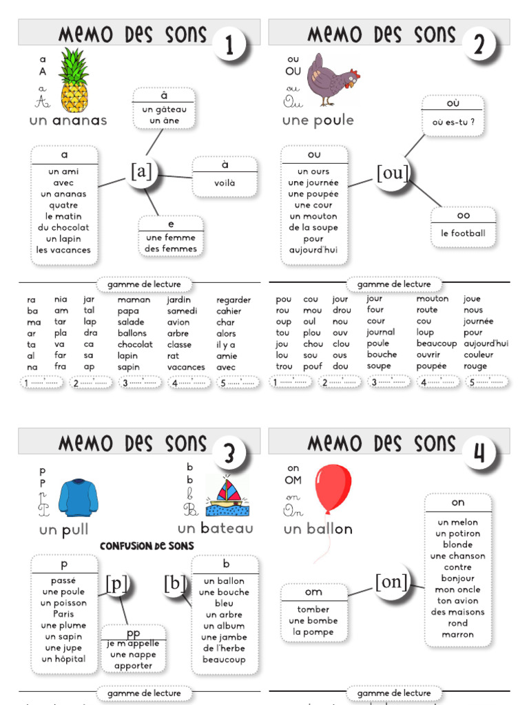 Mémo Des Sons | PDF