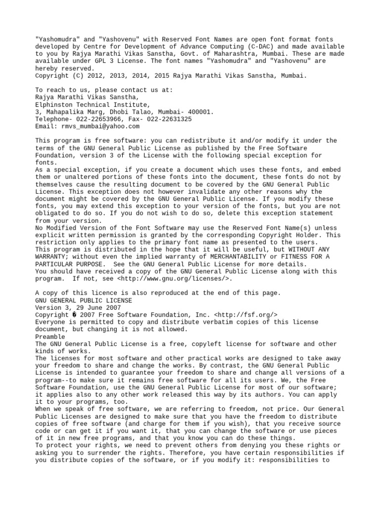 License GPLv3 | PDF