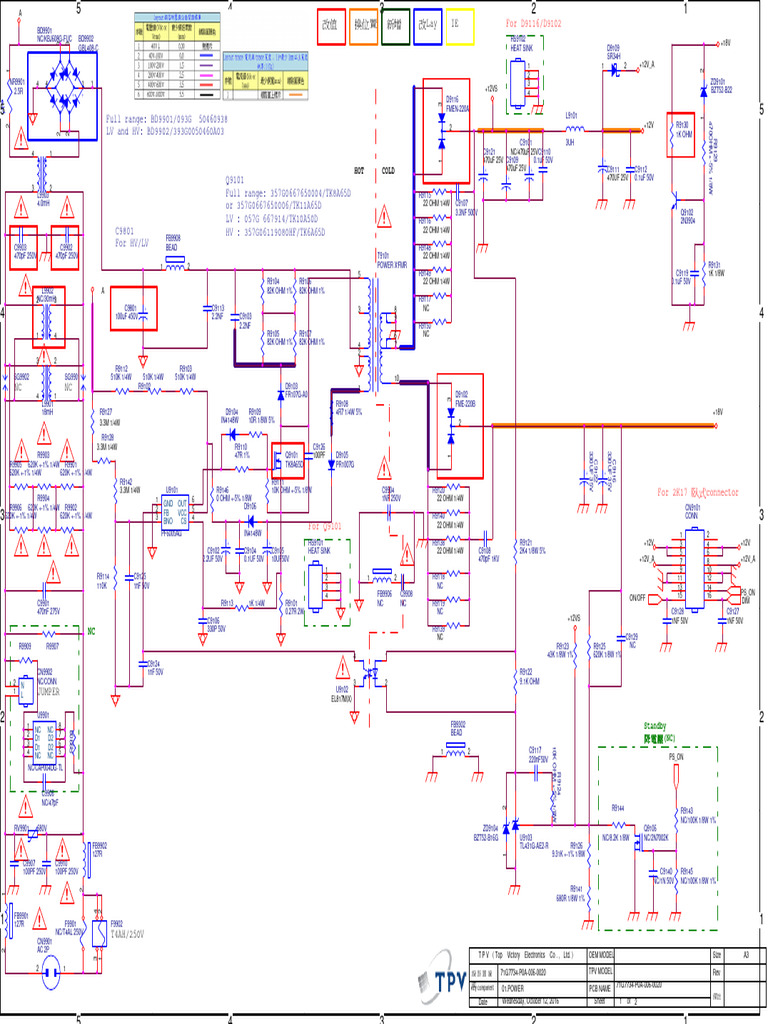 Power Supply and LED Driver Schematic | PDF | Electrical Engineering ...