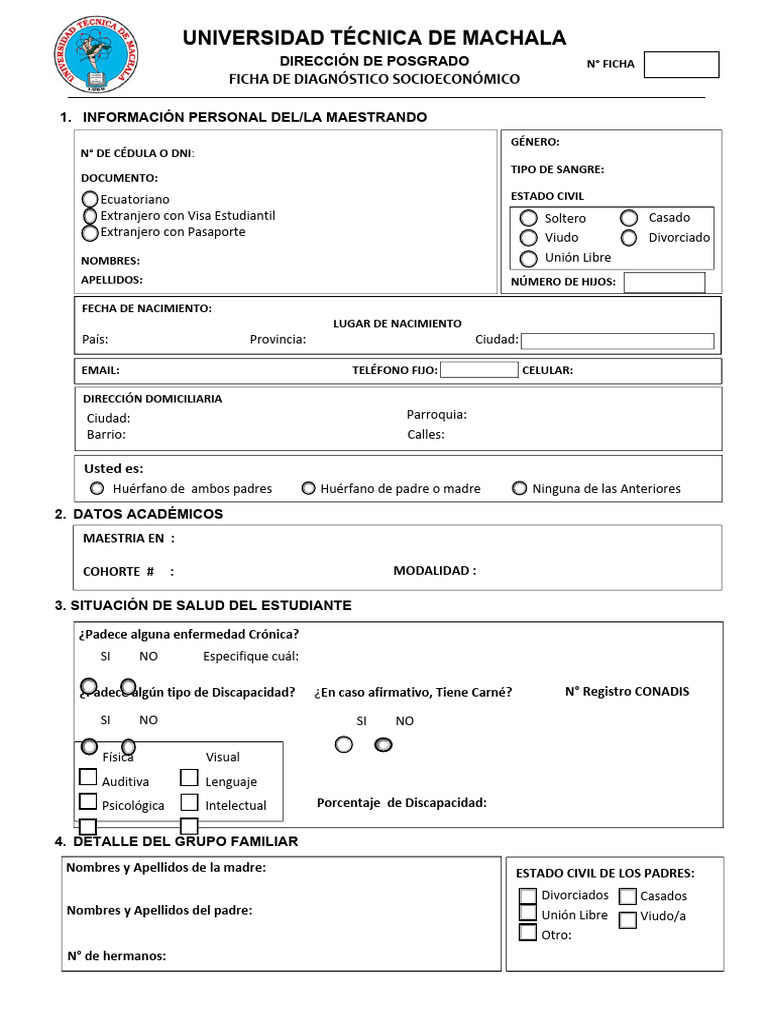 FICHA-DIAGNOSTICO-SOCIOECONOMICO-EDITABLE (1) | PDF
