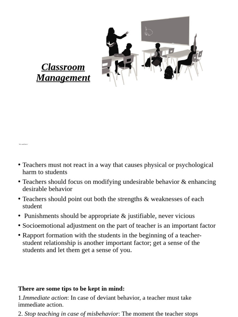 Classroom Management | PDF