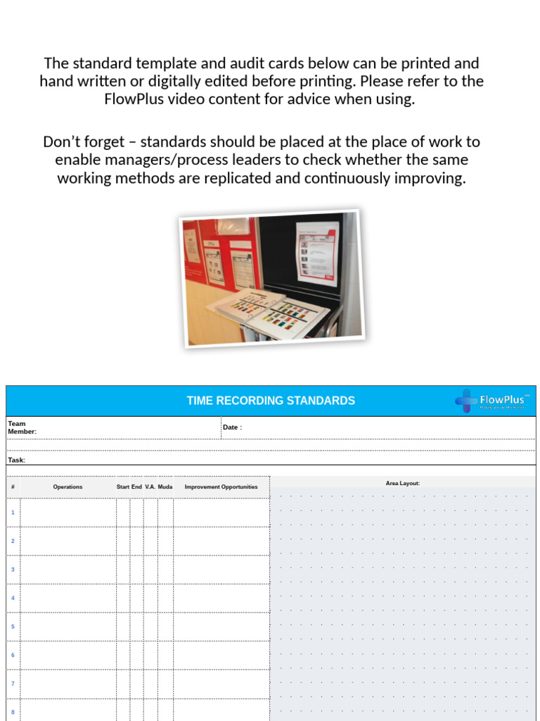 Standards Audit+Templates FlowPlus | PDF