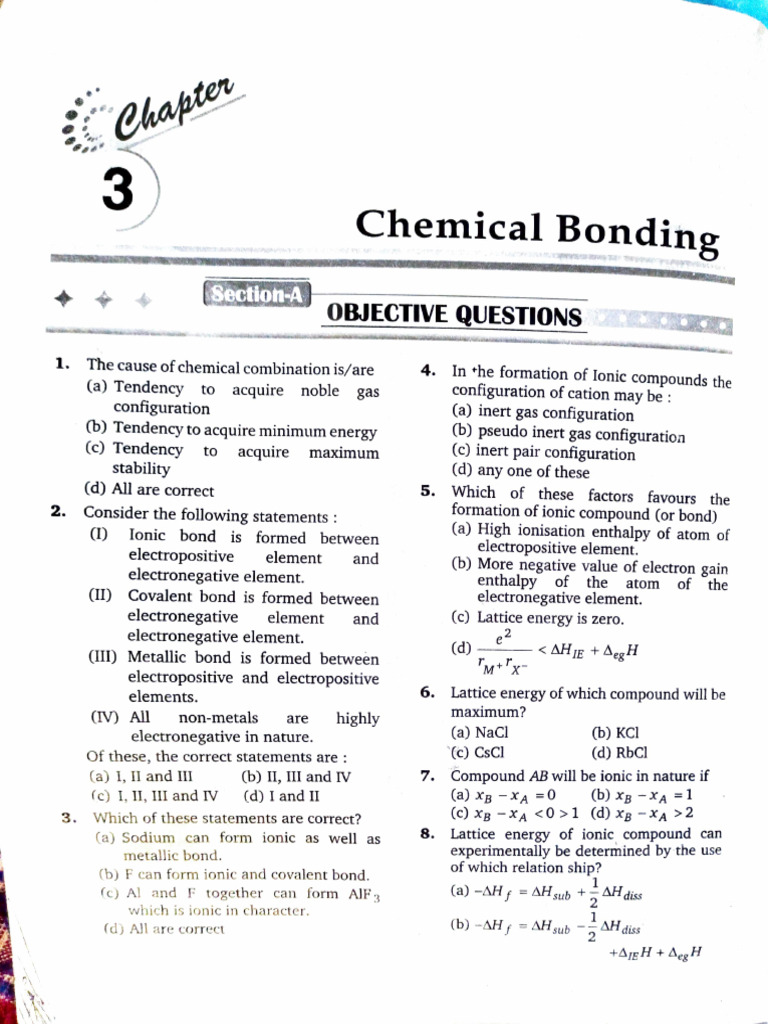 Chemical Bonding 500 | PDF