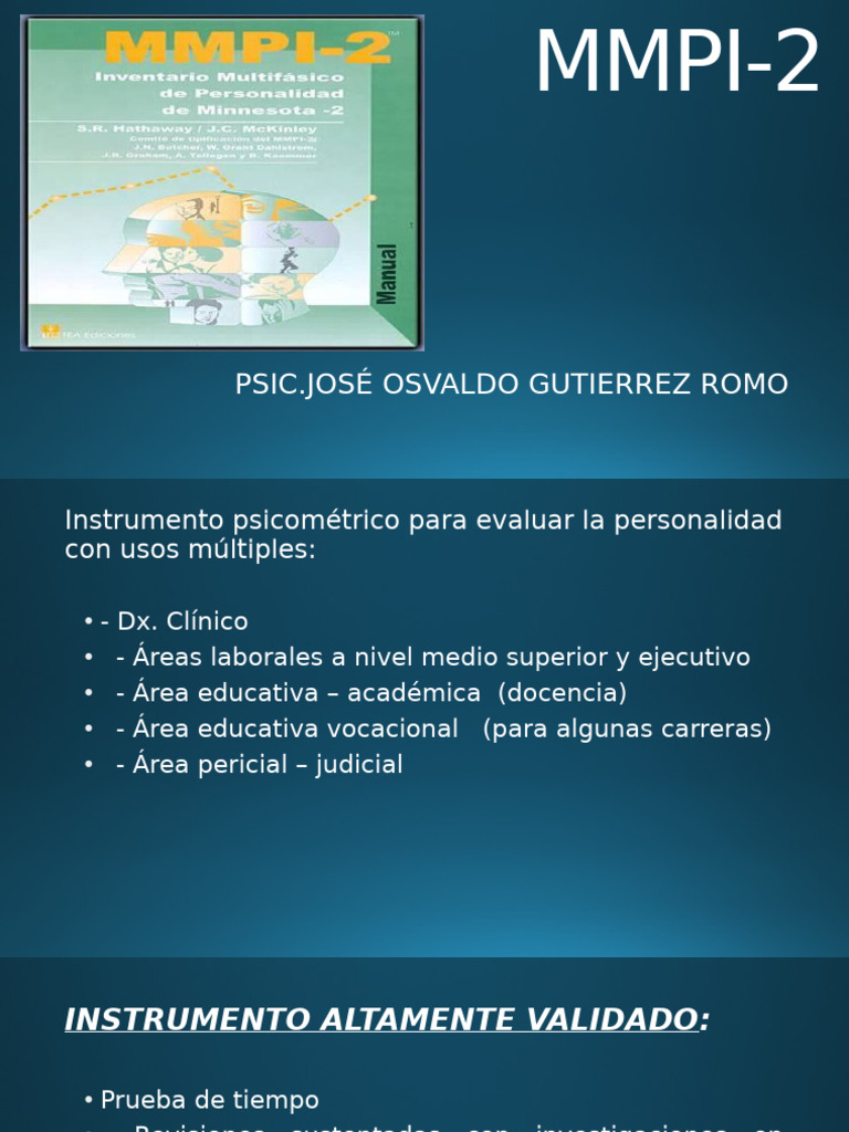 Mmpi 2 | PDF