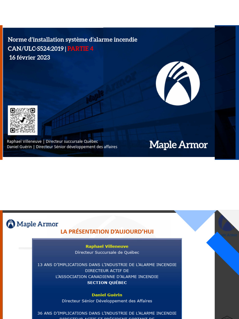 Norme Installation Alarme Incendie ULC S524 2019 PARTIE 4 | PDF