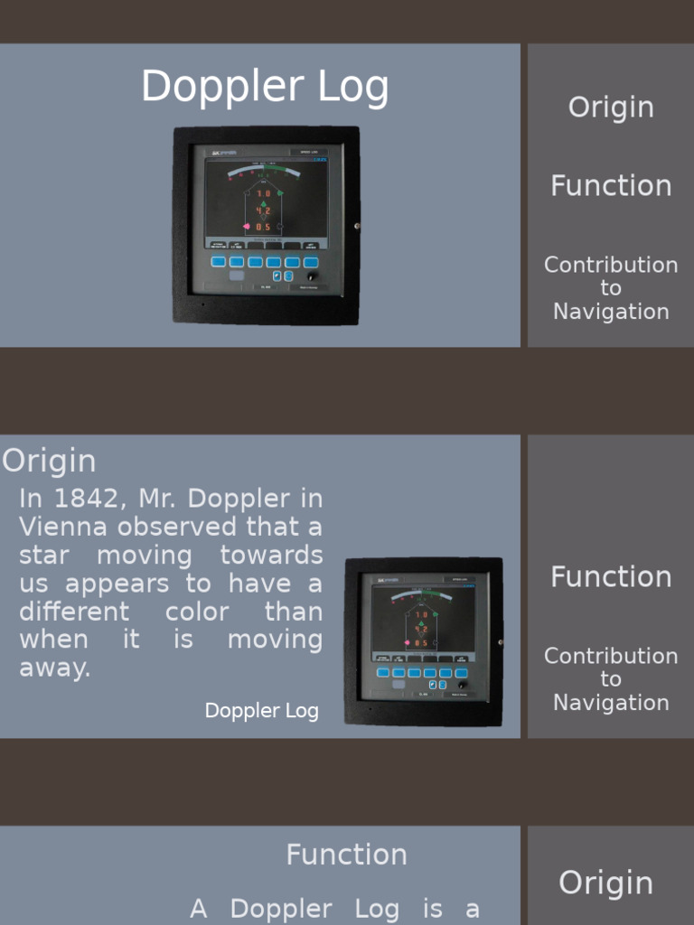 Doppler Log 2 | PDF