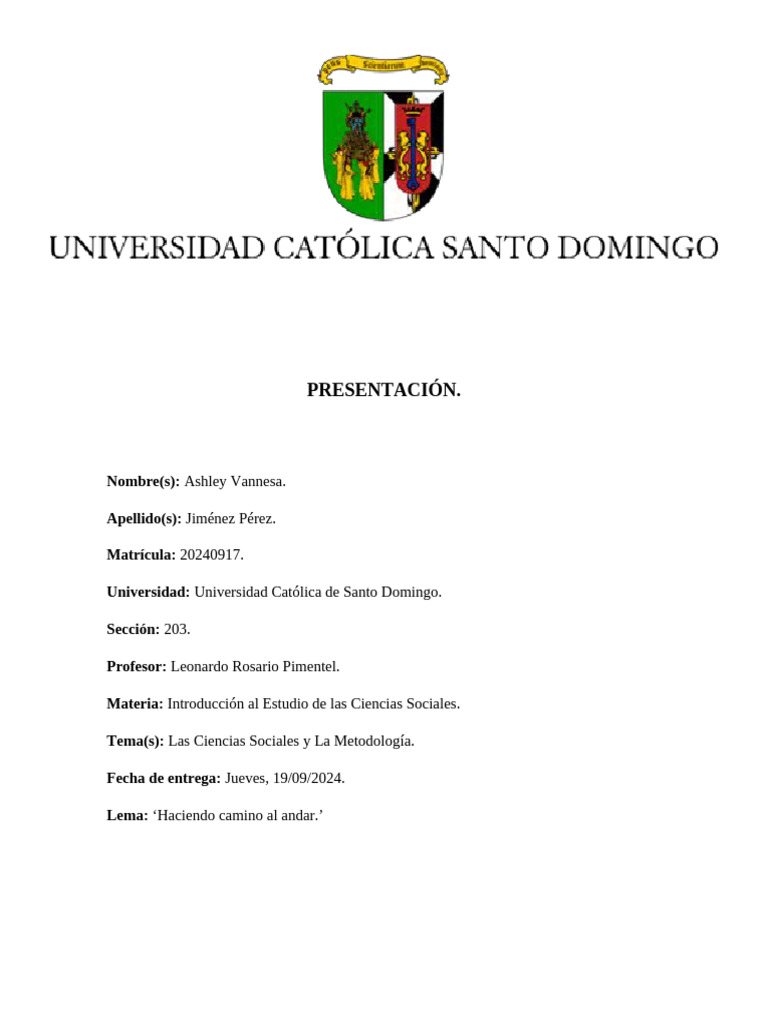 Trabajo de Ciencias Sociales en Progreso 1 | PDF