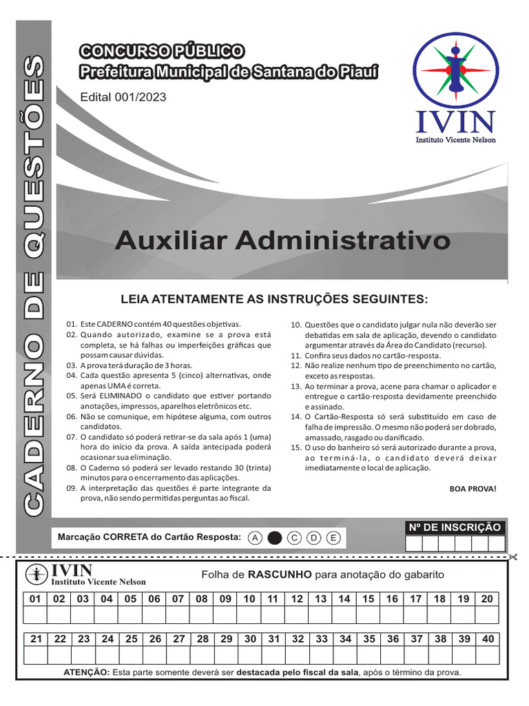 Auxiliar Administrativo | PDF