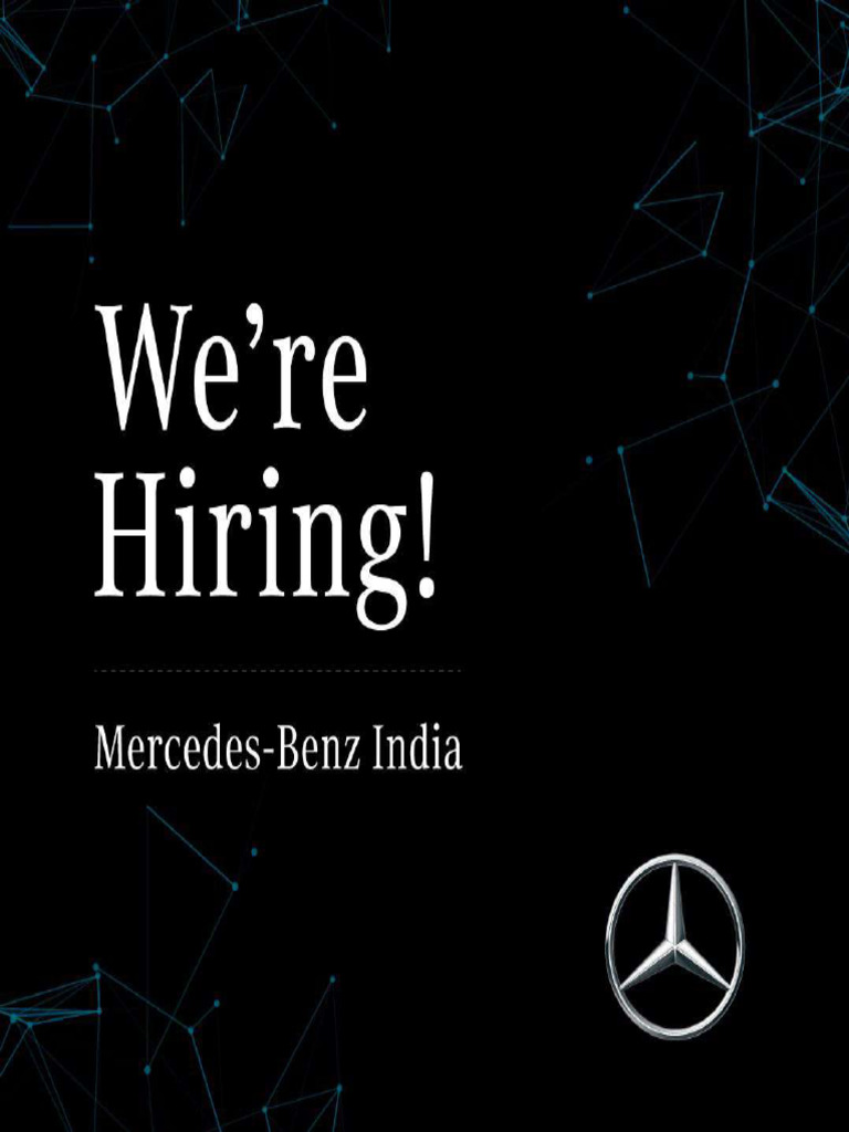 Graduate Engineer Trainee _ Mercedes-Benz India | PDF