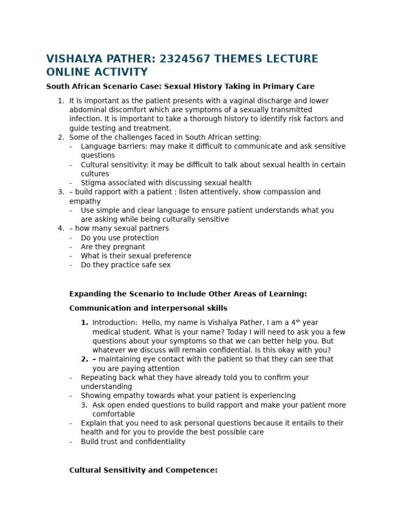 Vishalya Pather Themes Lecture | PDF