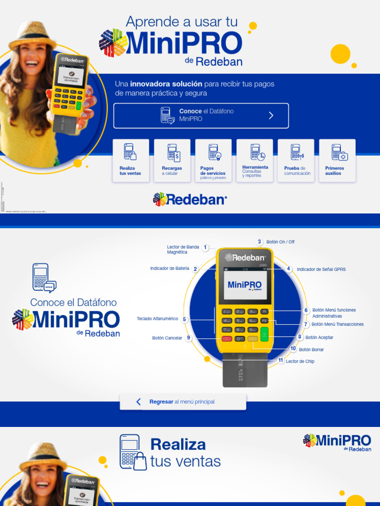 Instructivo_Interactivo_MiniPRO REDEBAN | PDF