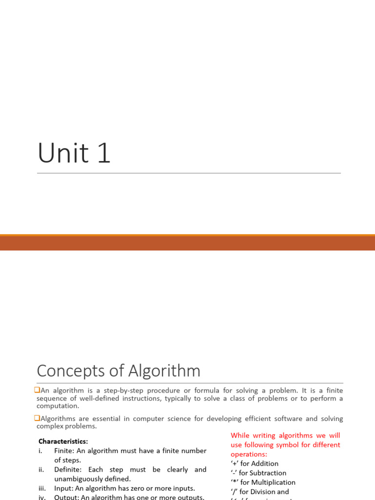 Unit-1 Programming Fundamentals | PDF Unit-1 Programming Fundamentals | PDF
