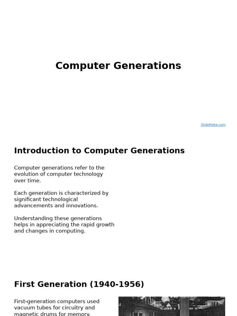 Computer Generations | PDF
