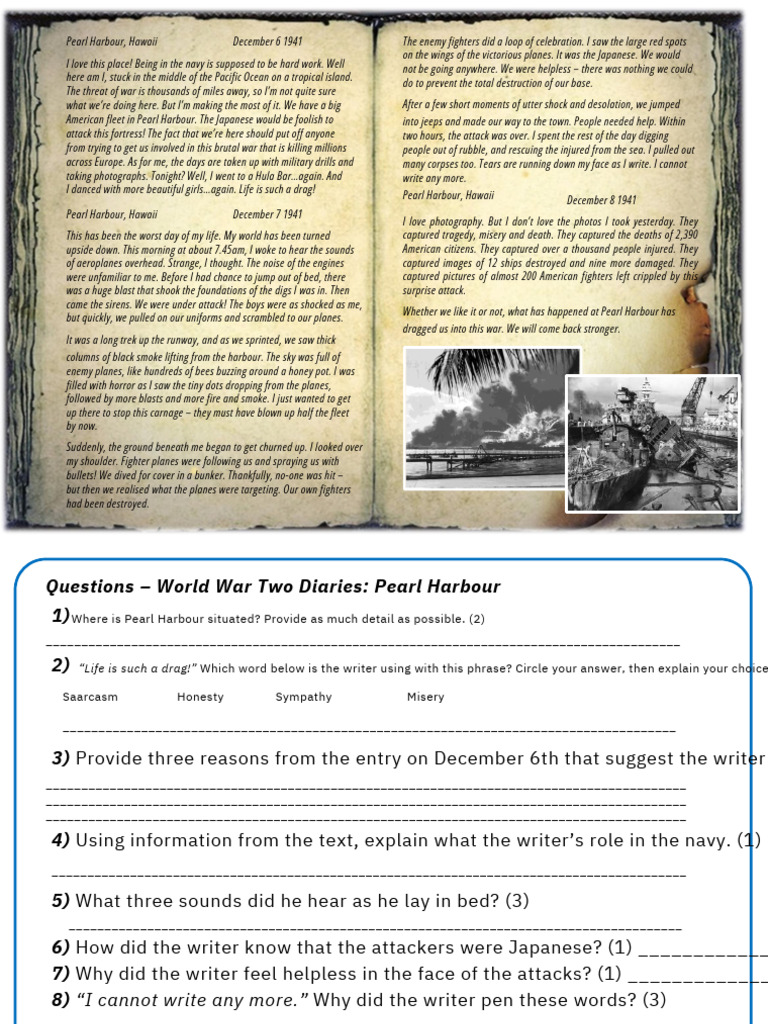 GR World War 2 Pearl Harbour. Alumnos | PDF