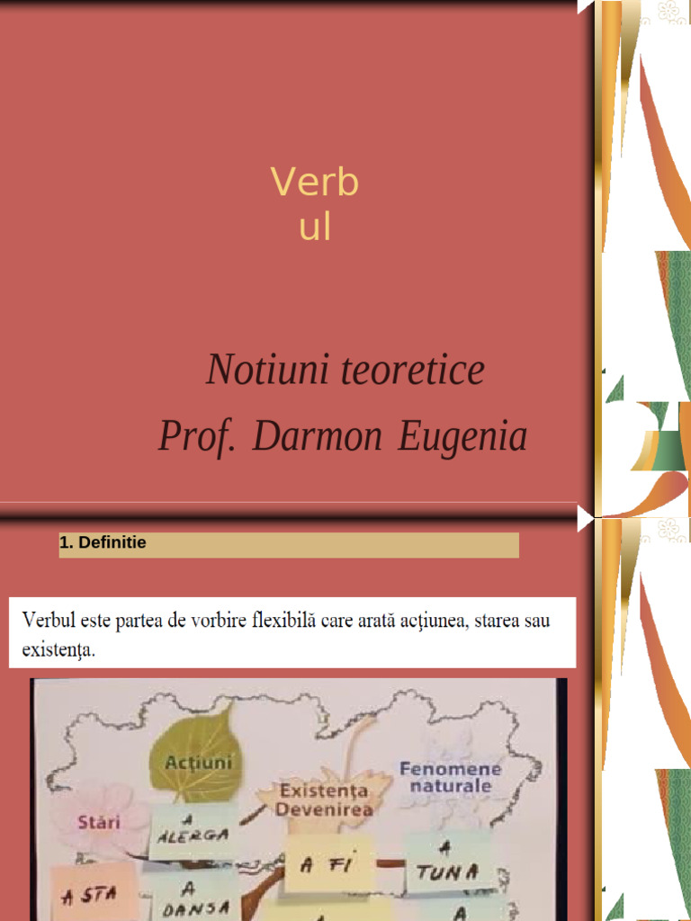 Verbul Clasa A Via | PDF