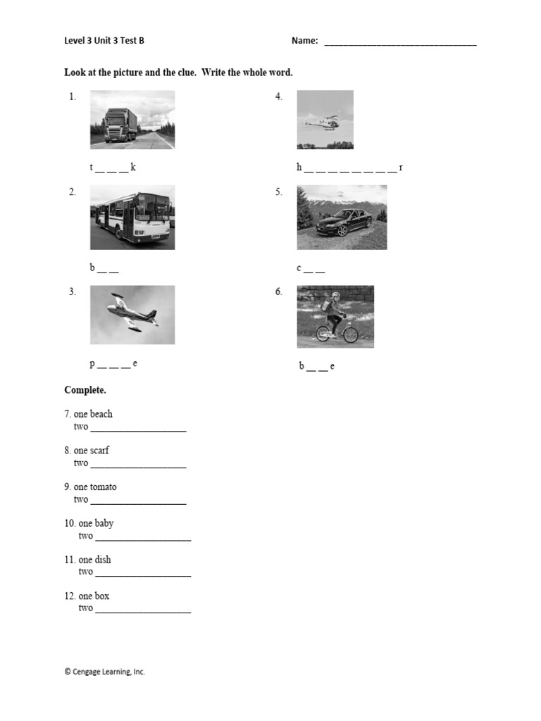 Imagine l3 Unit3 Testb | PDF