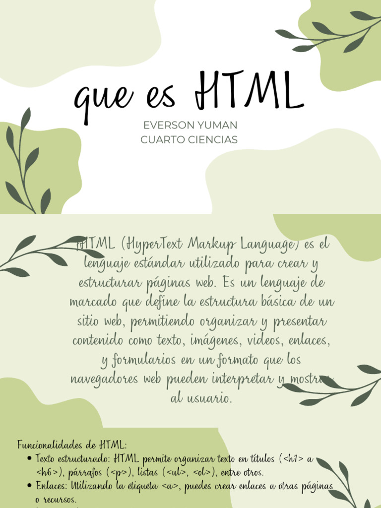 que es HTML | PDF