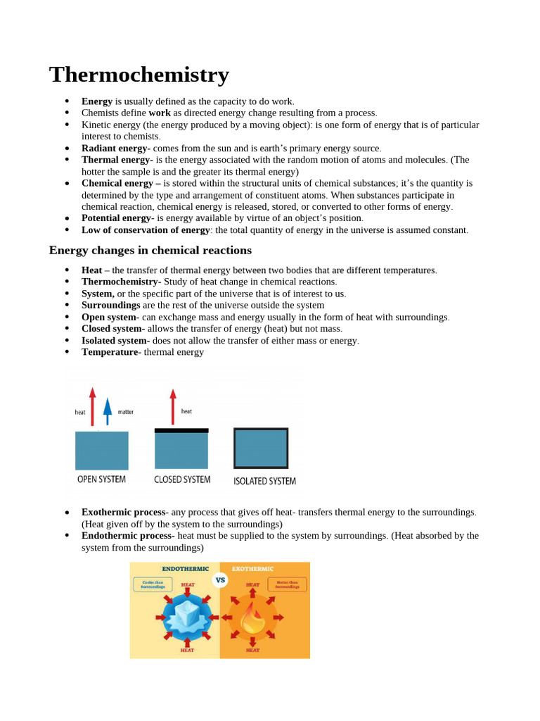 Thermochemistry | PDF