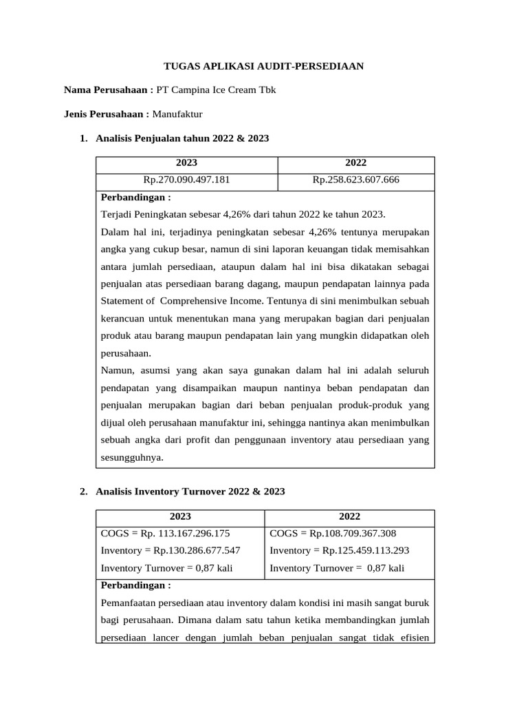 TUGAS APLIKASI AUDIT | PDF
