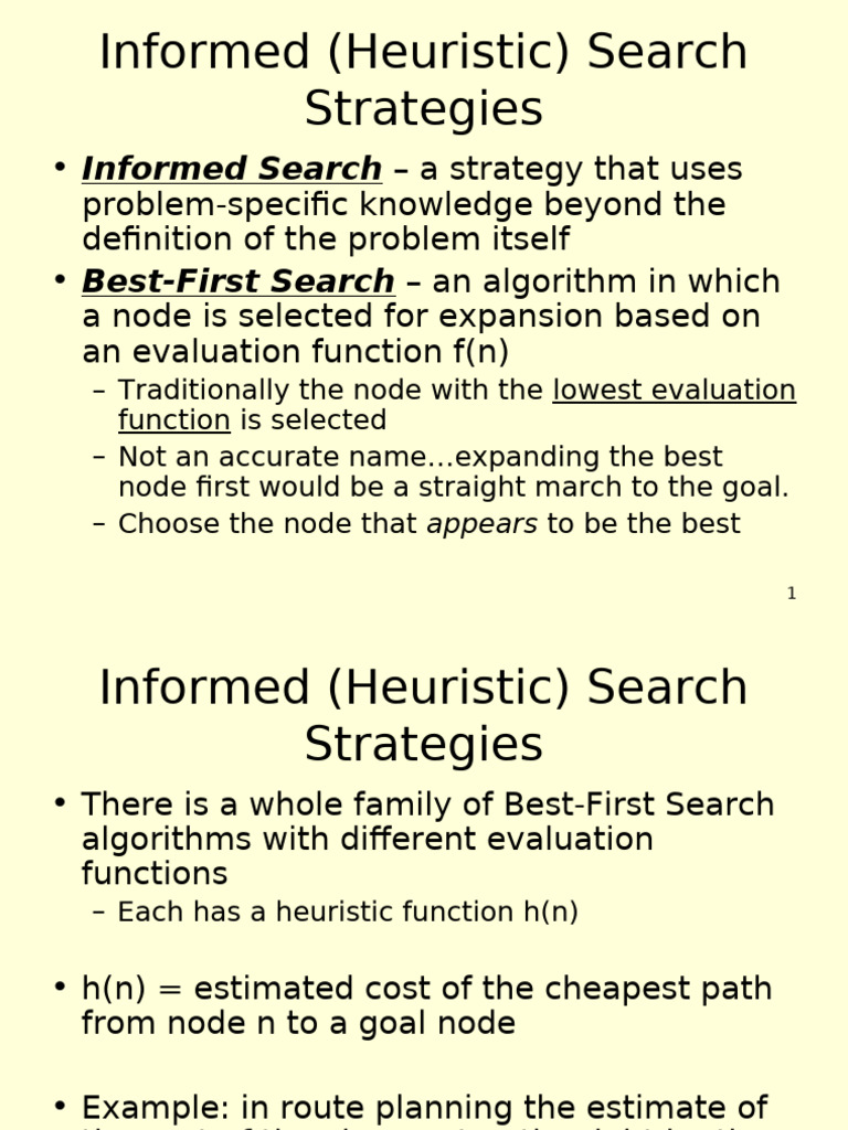 Heuristic Search-Ai | PDF