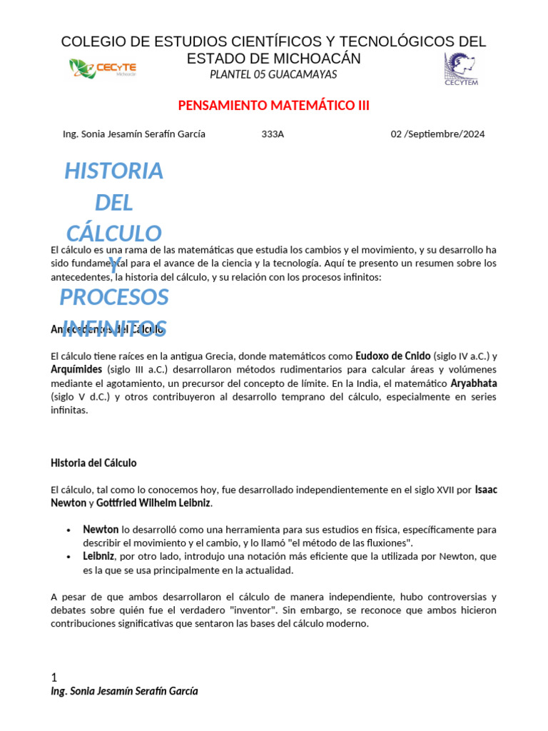 Procesos Infinitos | PDF