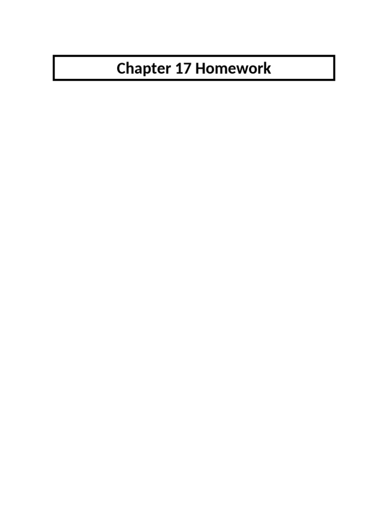 CH 17 HW | PDF