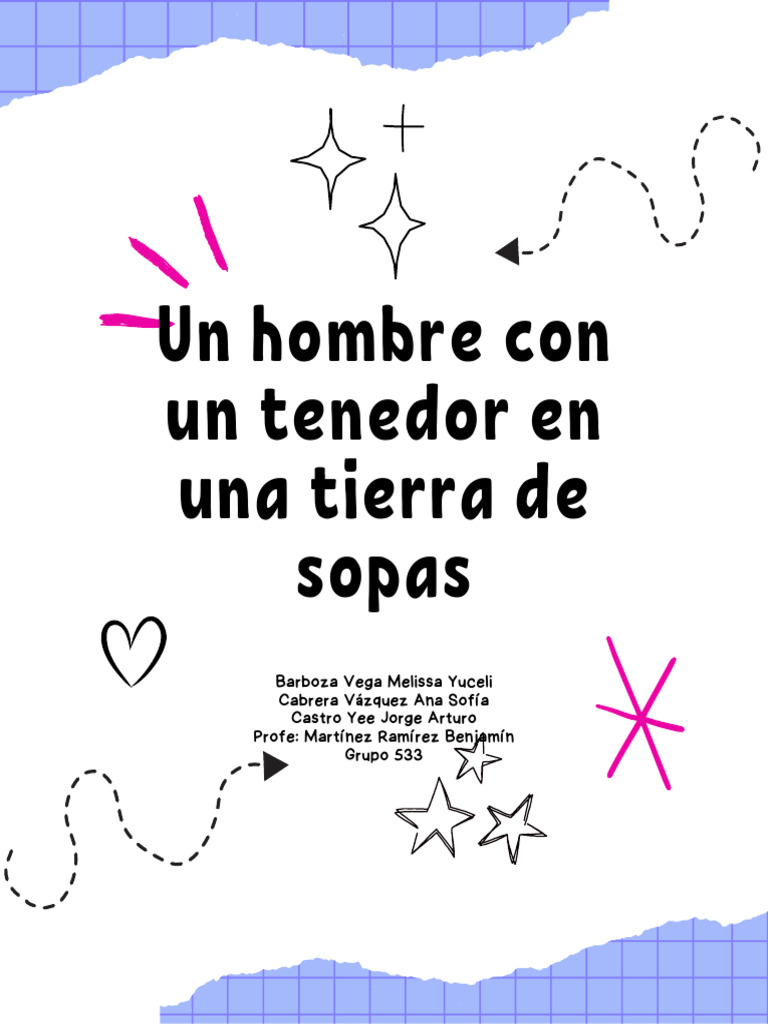 Un Hombre Con Tenedor en Una Tierra de Sopas | PDF