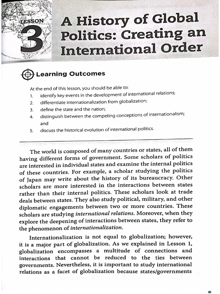 Chapter III & IV - Global Politics and Contemporary Global Governance | PDF | Technology ...