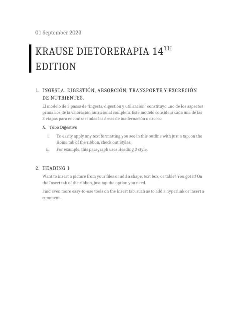 Krause Dietorerapia 14th Edition Notas | PDF