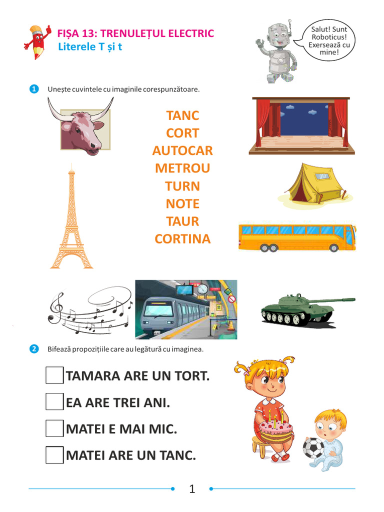 13 - Trenuletul Electric - Literele T Și T | PDF