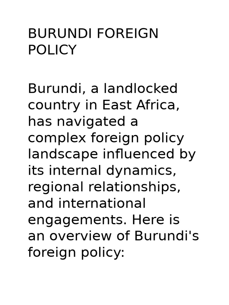 BURUNDI AWSMUN | PDF