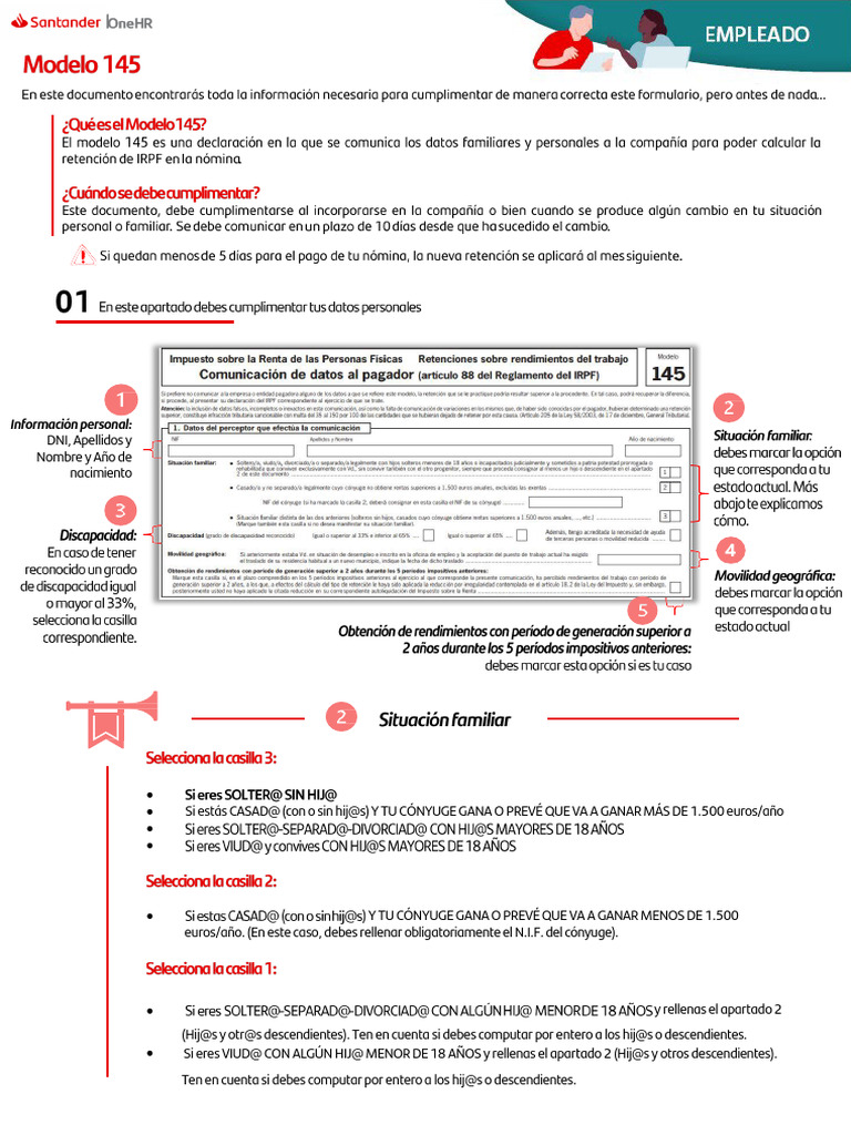 Manual Modelo 145 | PDF