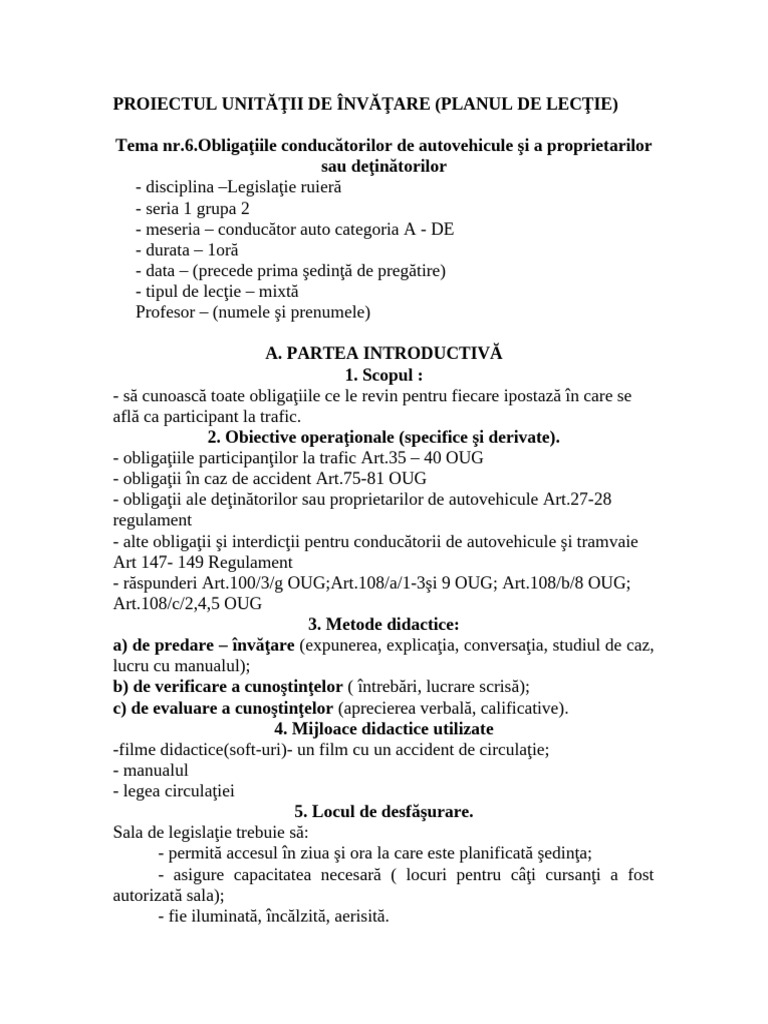 R..Tema 6 Obligatii Cond | PDF