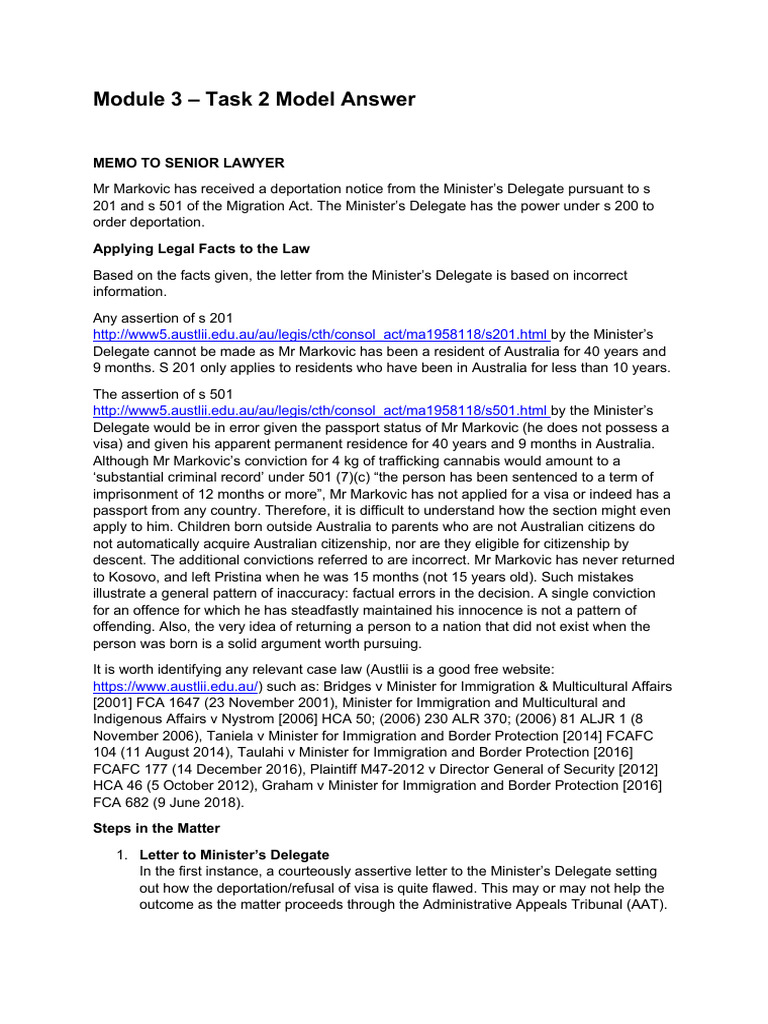 Module 3 - Task 2 - Model Answer(new) | PDF