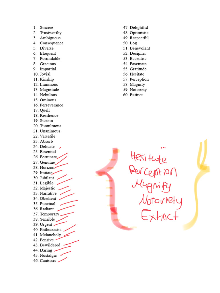 Y7 - T3 - Spelling Words For Final Updated | PDF