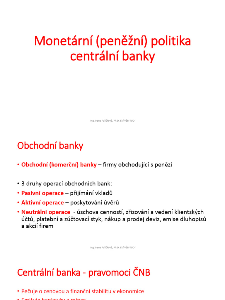 Řešení - Makroekonomie A - Monetární Politika | PDF
