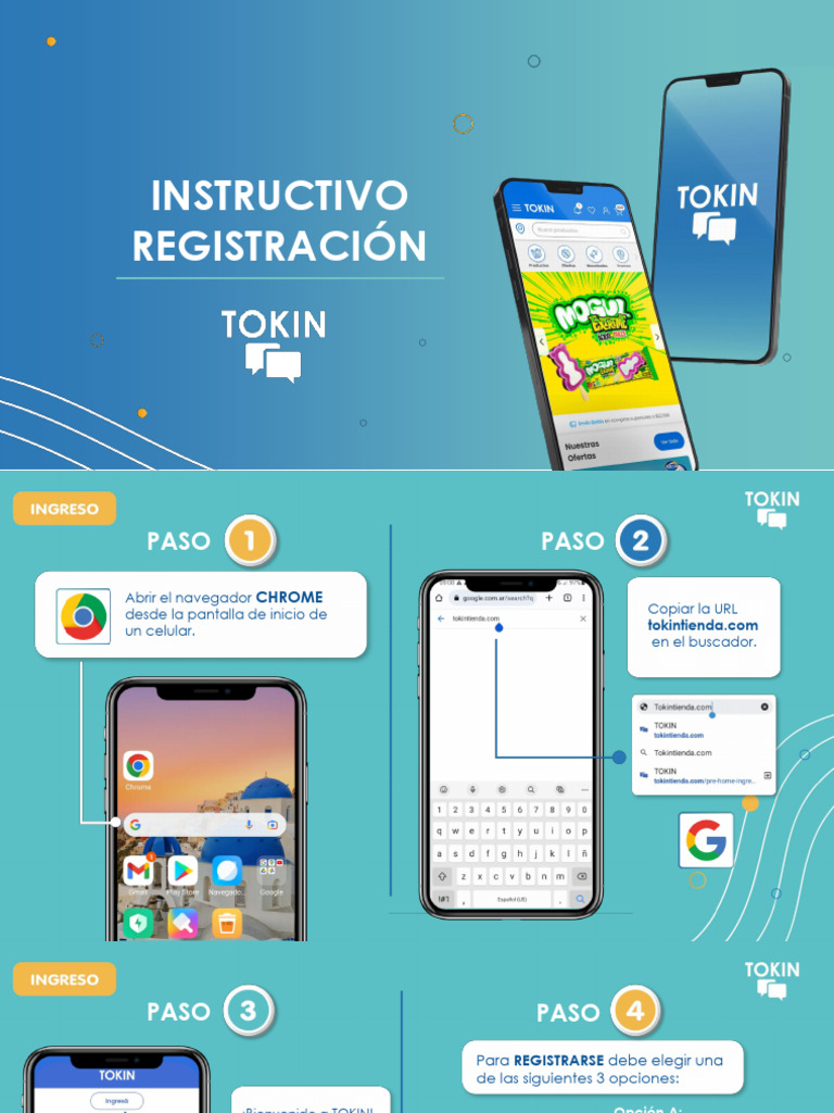 Tokin - Instructivo Registración | PDF