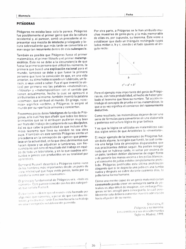 Pitágoras | PDF