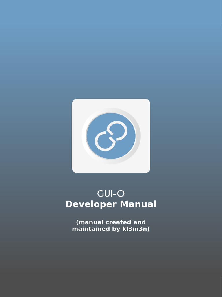 Gui-O Developer Manual | PDF