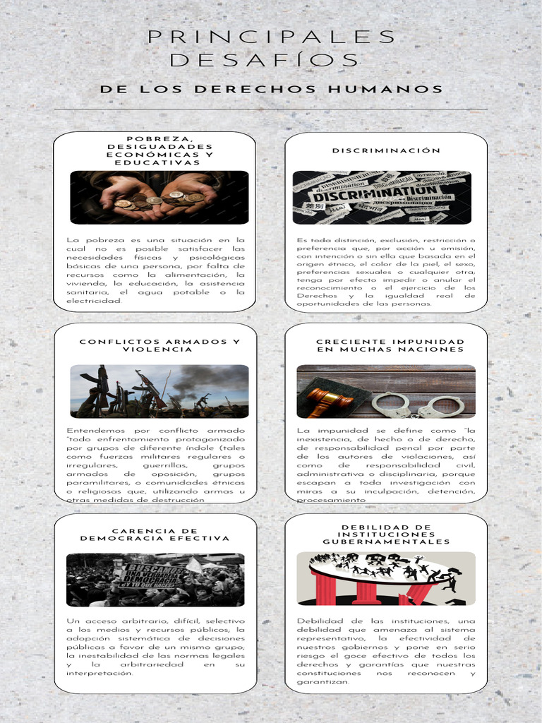 Principales Desafíos de Los Derechos Humanos | PDF
