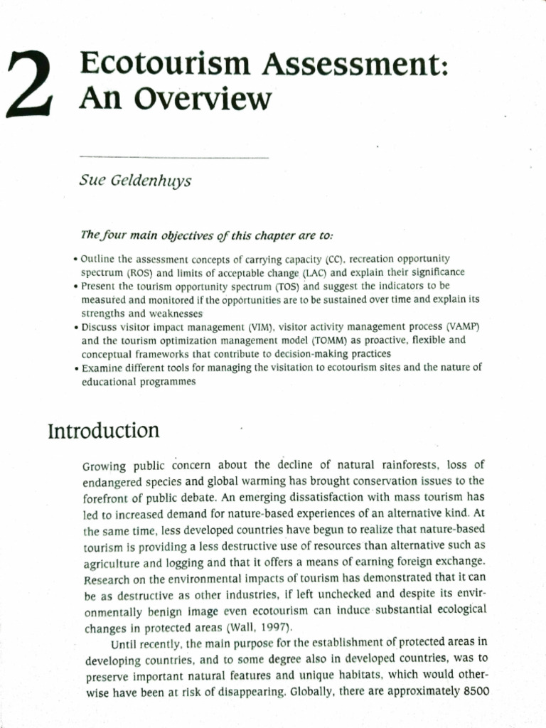 02 - Ecotourism Assessment | PDF
