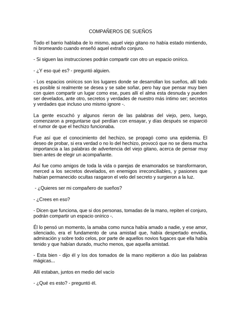 Compañeros De Sueños Pdf
