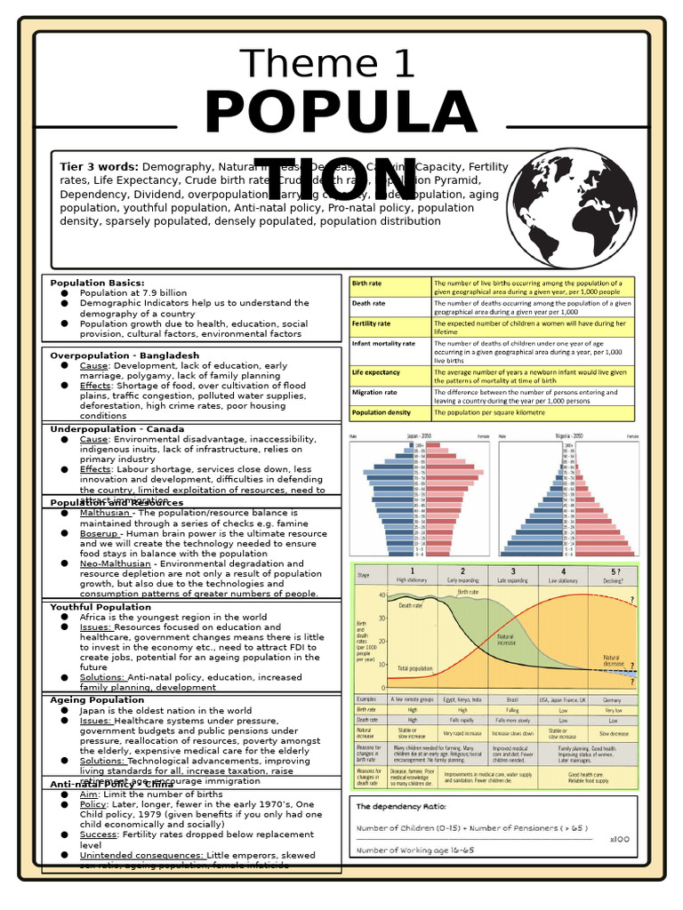 Theme 1 - Population | PDF