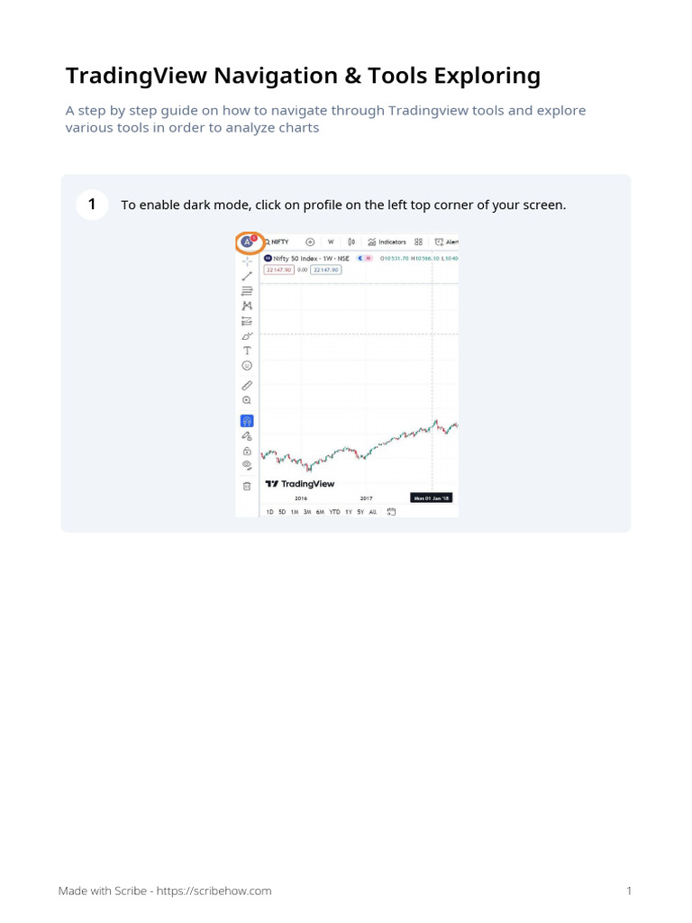 TradingView Tools Guide: Step-by-Step | PDF | Computing