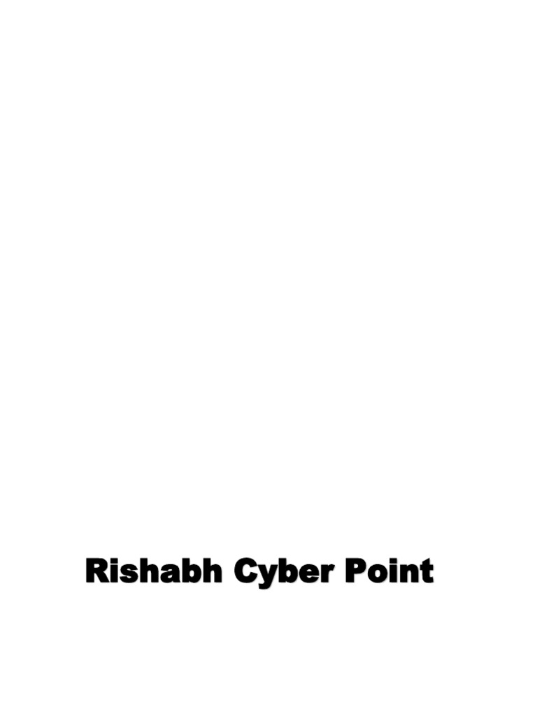 Rishabh Cyber Point | PDF